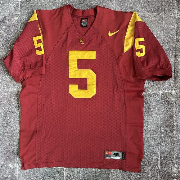Nike | Shirts | Mens Vintage Nike Usc Trojans Reggie Bush Home Pro Cut ...